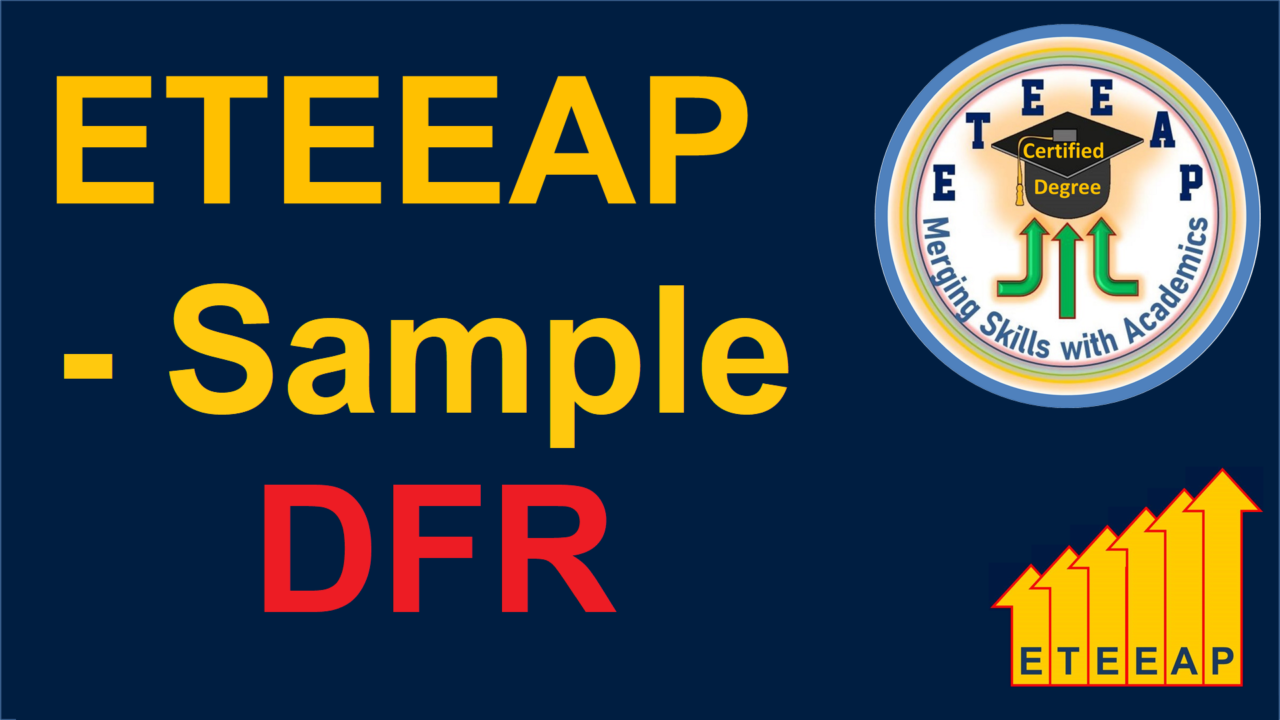 Sample DFR – ETEEAP
