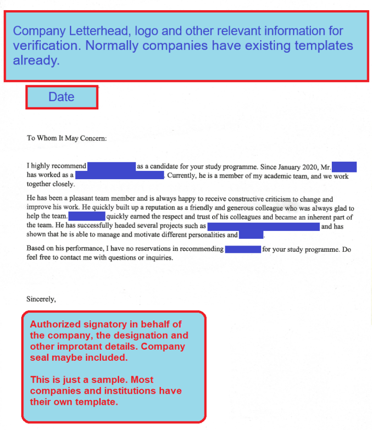 Sample Recommendation Letter – ETEEAP