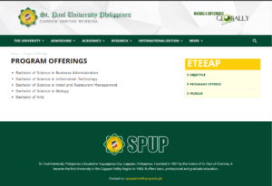 St. Paul’s University Philippines – ETEEAP