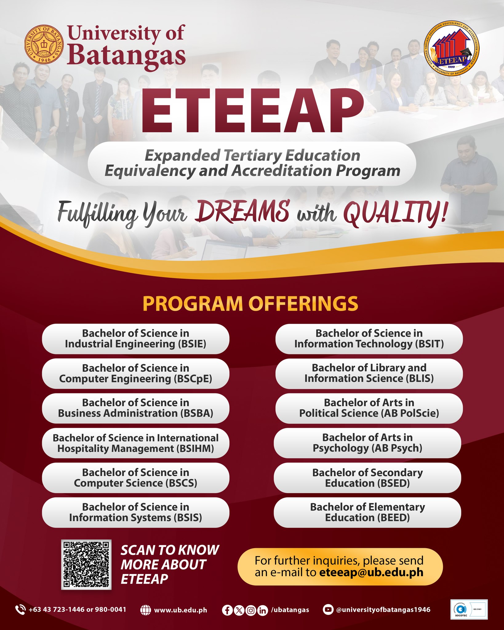 University of Batangas – ETEEAP