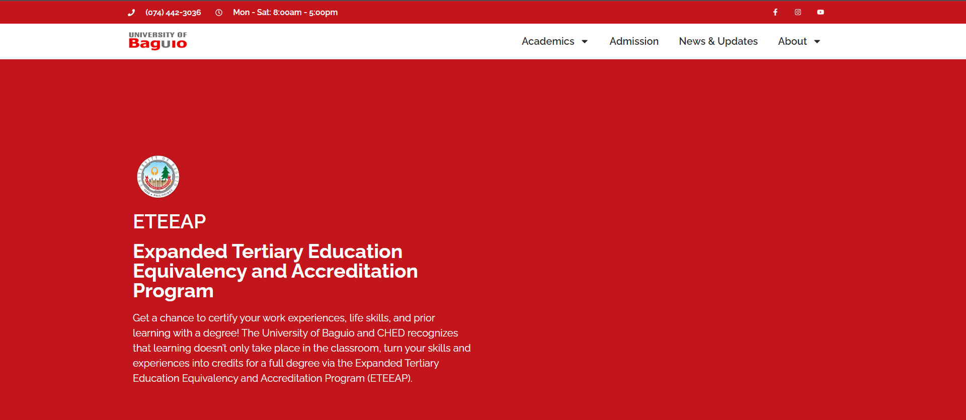 Baguio ETEEAP Schools – ETEEAP