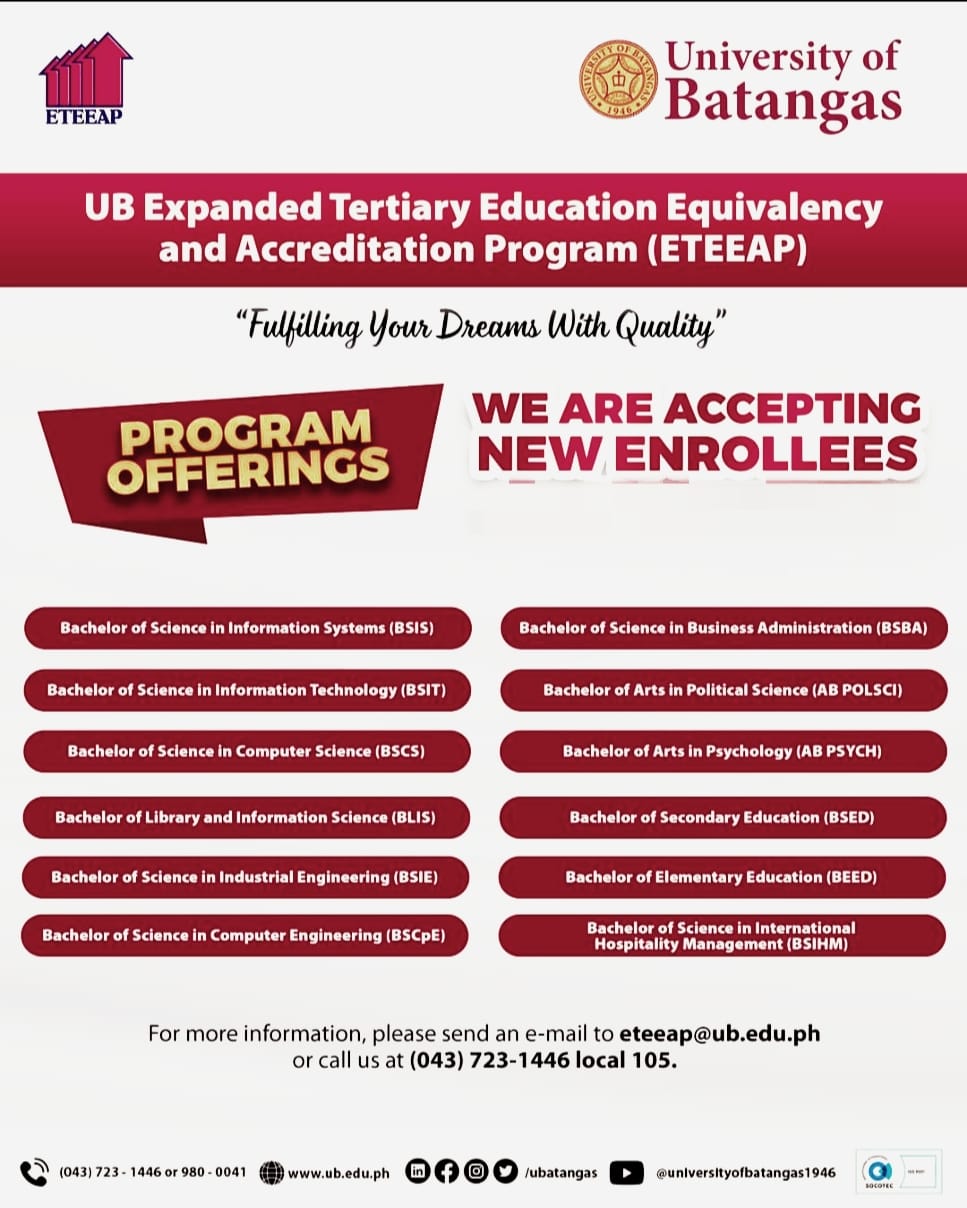 University of Batangas – ETEEAP