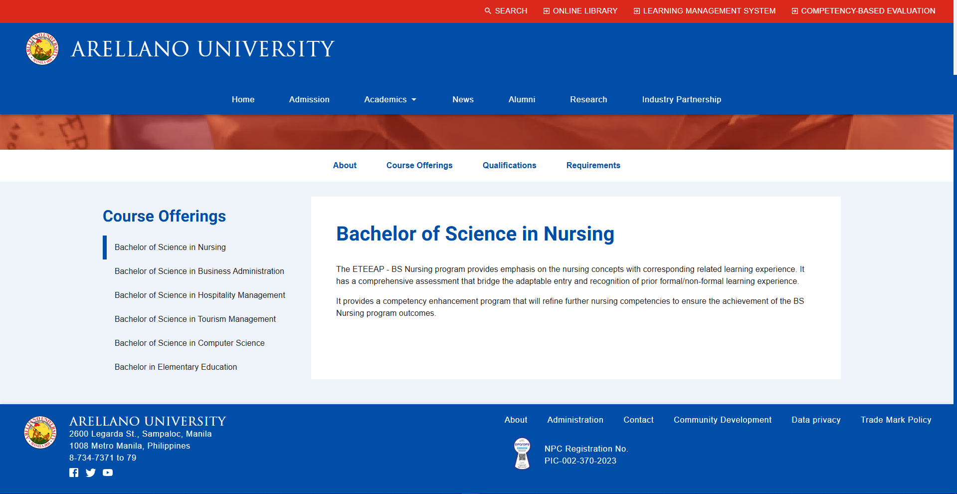 BS Nursing – ETEEAP