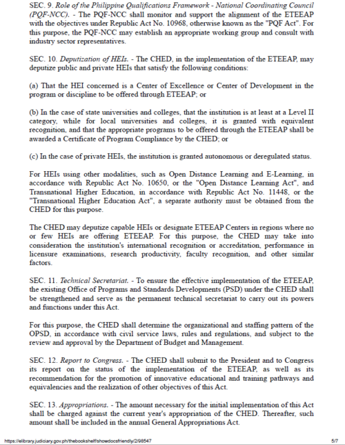 ETEEAP CHED CMO – ETEEAP