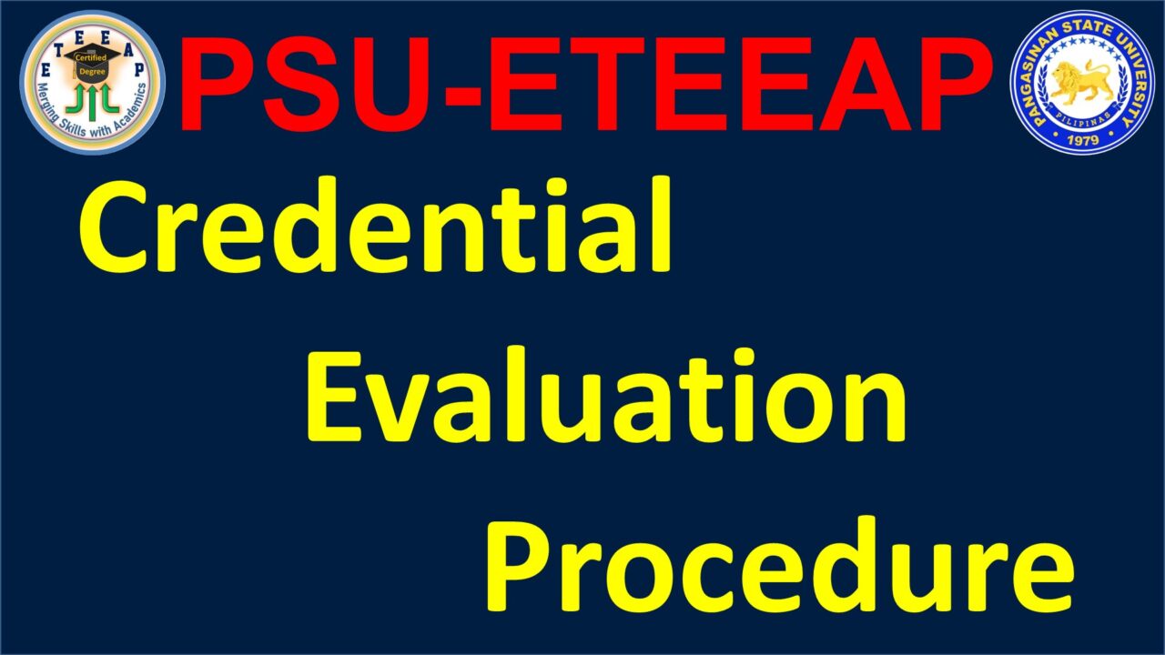 PSU Evaluation Procedure – ETEEAP